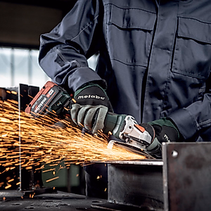 Metabo 18V Cordless 4-1/2-Inch / 5-Inch Angle Grinder Kit | (2) 18V 5.5 Ah Batteries | Brushless | Safety Features: Mechanical Safety Clutch, Brake, Paddle Switch | WPB 18 LT BL 11-125 Quick Kit