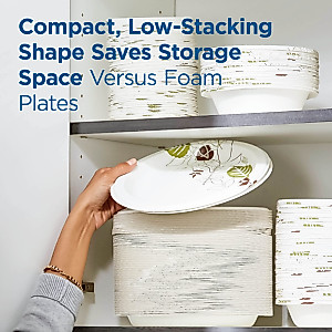 Dixie Ultra Heavy-Weight 20 oz. Paper Bowl by GP PRO (Georgia-Pacific), Pathways, SX20PATH, 500 Count (125 Bowls Per Pack, 4 Packs Per Case)