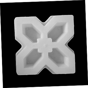 Happyyami Plastic Floor Mold Concrete Paving Mold molds Garden Paving Mold Pavement Mold molding Cement Floor Tile Mold Cement Brick Mold DIY Maker Paving Mould Paving Bricks White Stepping