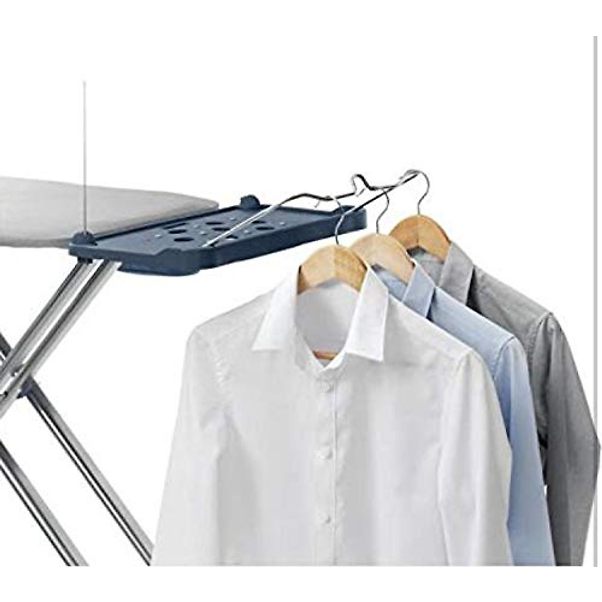 Mabel Home Ironing Board with Extra-Wide Surface, 8 Features, Retractable Shoulder Wings, Adjustable Height, 100% Cotton Cover