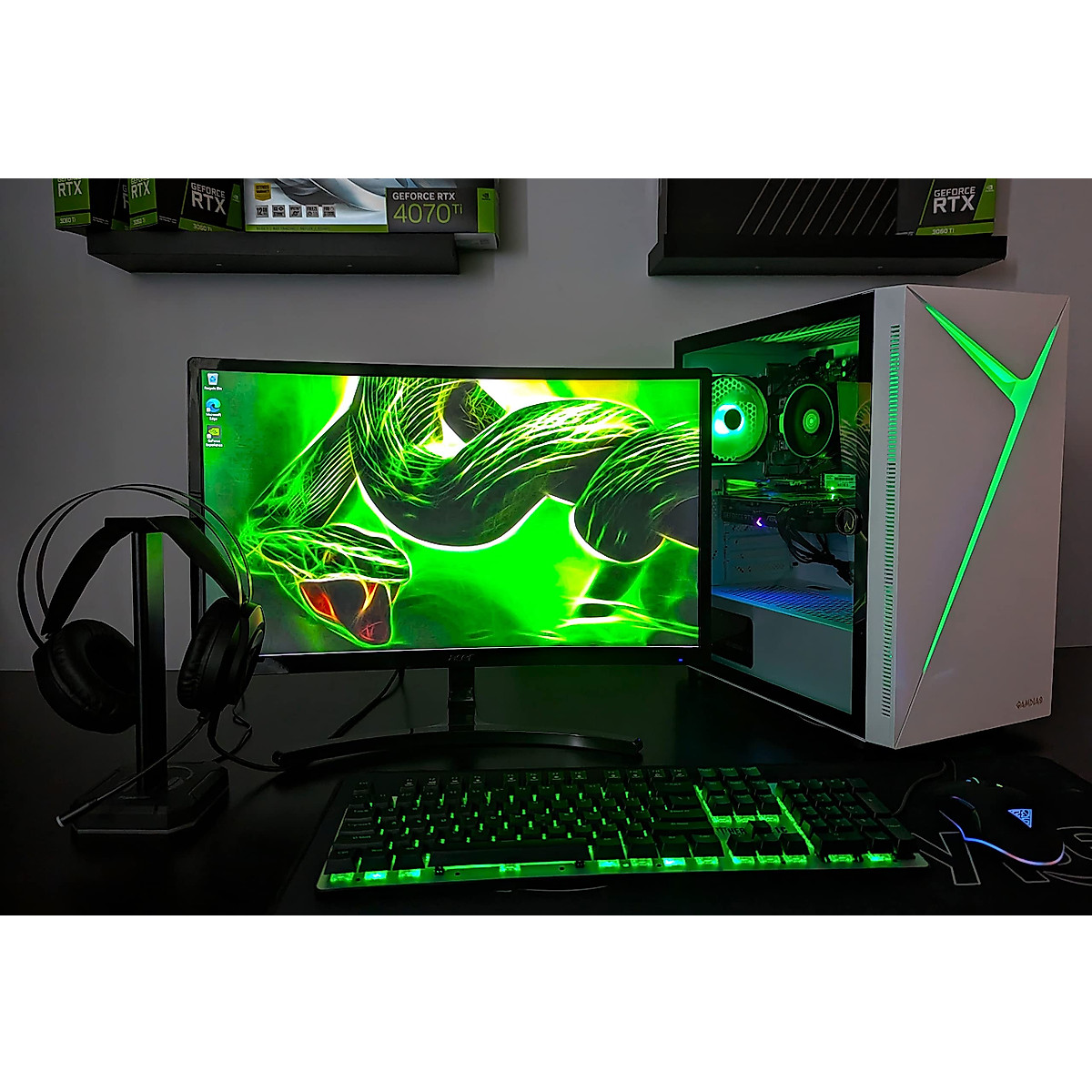 Cobratype Canebrake Gaming PC - AMD Ryzen 5 5500, RTX 3060, 16GB DDR4 RAM, 512GB NVMe, Windows 11- Gaming Desktop