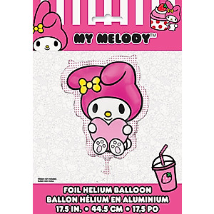 Large Hello Kitty Balloons | 3 Pack | Sticker | Hello Kitty Birthday Decorations and Party Supplies | 25" Hello Kitty, 28.75" Cinnamoroll, 22.75" My Melody