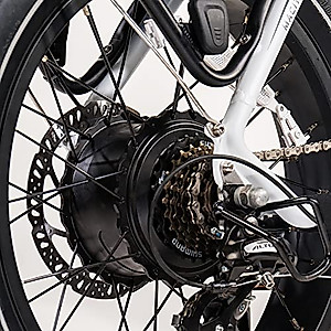 MAGICYCLE 750W Electric Bike for Adults 7 Speeds E Bike 26'' Fat Tire Electric Bike 52V 20AH 28 Mph Step-Thru Electric Mountain Bike Up to 80 Miles - Pearl White