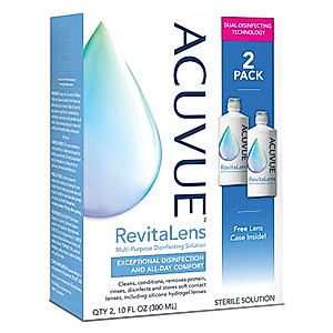 ACUVUE RevitaLens Multi-Purpose Disinfecting Solution, 2 x 10 oz. Twin Pack