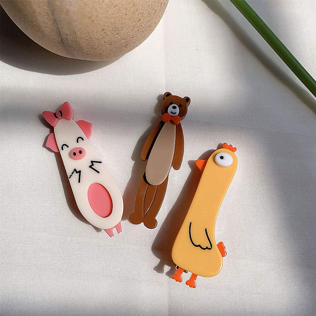 SOLUSTRE 5pcs Cartoon Animal Hair Clip Cartoon Hair Barrettes Kid Animal Hair Clips Girls Hair Barrettes Animal Hair Pins Cartoon Headpiece for Girls Daily Outfit Random Color