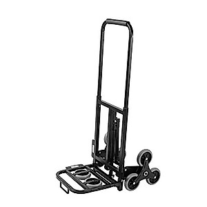 MroLife Foldable Stair Climbing Cart, Heavy-Duty Dolly 350lbs Load Capacity, Foldable Dolly Cart with 10 Wheels,Stair Climber Hand Trucks with Adjustable Handle