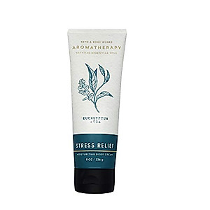 Bath and Body Works Aromatherapy Stress Relief - Eucalyptus + Tea Body Cream 8 Ounce (2019 Edition)