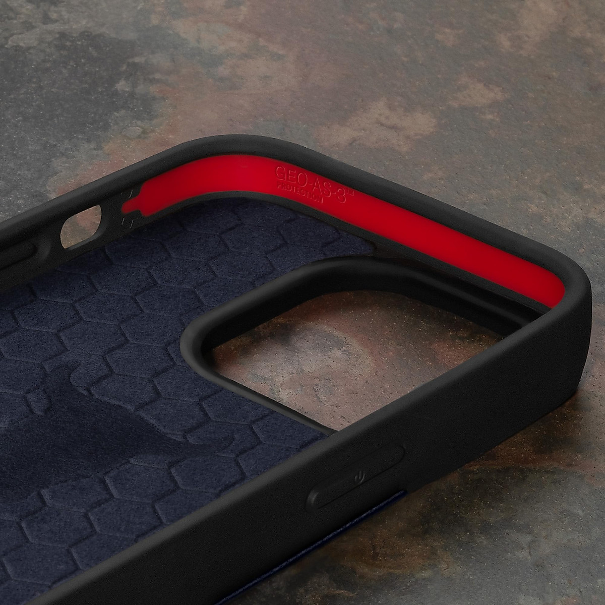 TORRO Leather Case Compatible with iPhone 15 Pro Max – Premium Leather Bumper Case - Navy Blue