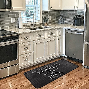 This Kitchen is Seasoned with Love Kitchen Rug Laundry Room Mat Farmhouse Decor Floor Runner Rug Bedroom Porch Doormat 39x20in