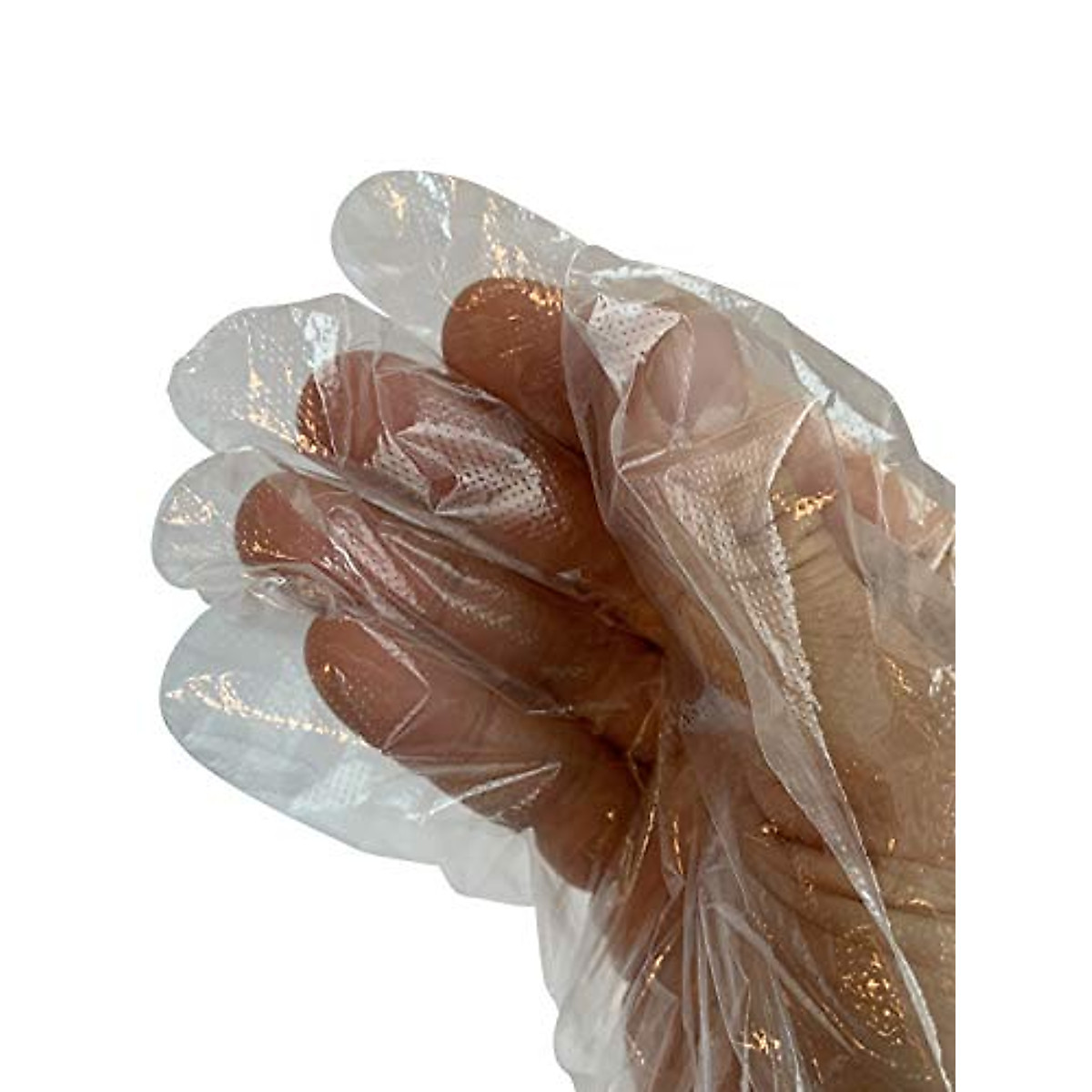KingSeal Poly Elbow Length Disposable Gloves, 21 inches from Fingertip to Cuff, Embossed Finish for Better Grip - 1 Pack of 100 Gloves (One Size Fits Most)