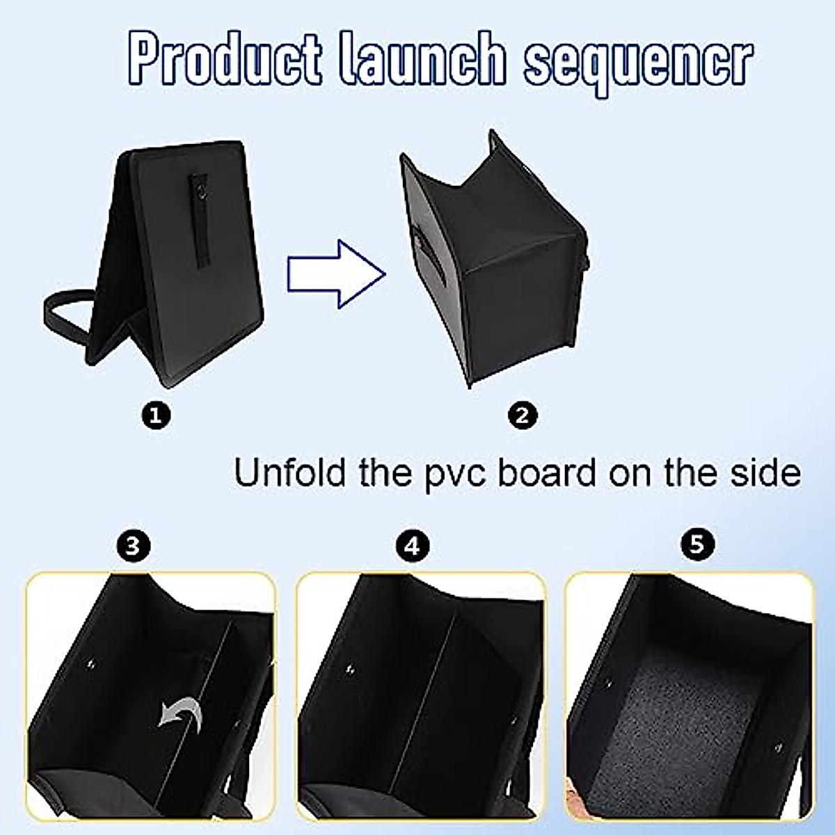 GKmow Pack-1 Hanging Car Trash Bag Can, 8.66" x 8.66" x 5.7" Premium Waterproof Litter Garbage Bag Organizer, Universal for Cars, Sedans, SUVs (Black)