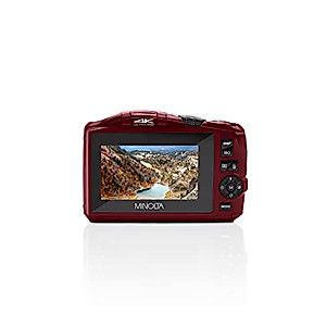 Minolta MND50 48 MP / 4K Ultra HD Digital Camera (Red)