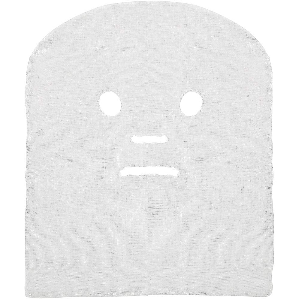ForPro Professional Collection Precut Gauze Facial Mask, 100% Cotton Gauze, for High Frequency Facial Treatments and Masks, 100-Count