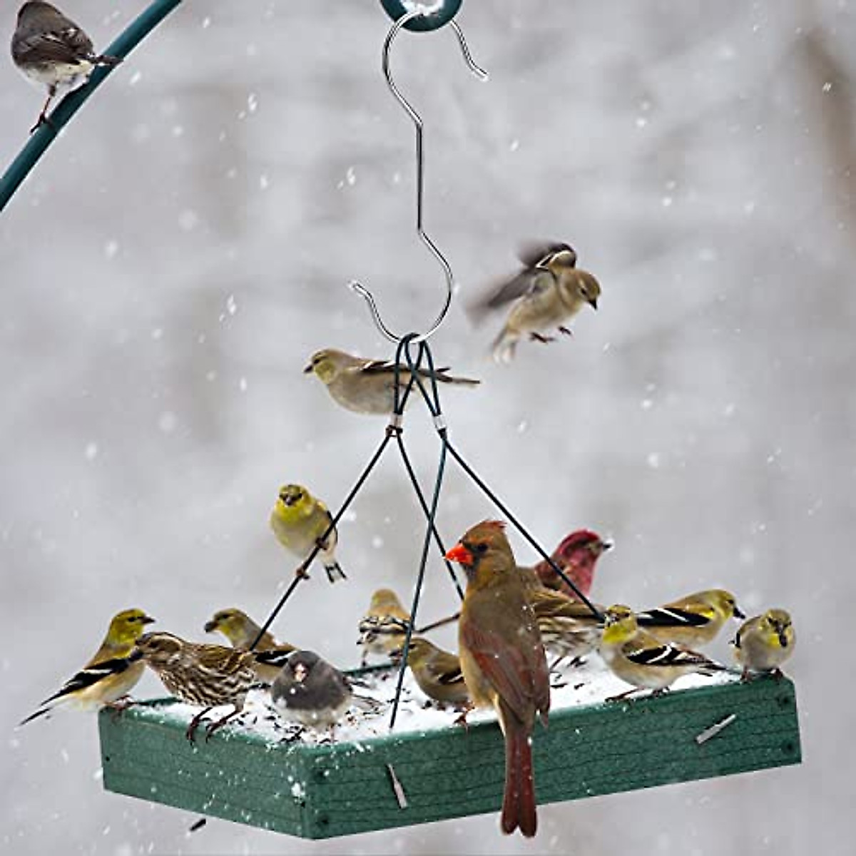 Frcctre 30 Pack Stainless Steel S Hooks Large S Shape Hanging Hooks, 8"/12"/16" Utility Heavy Duty Metal Long S Hooks for Garden Kitchen Bathroom Wardrobe, Indoor & Outdoor Use