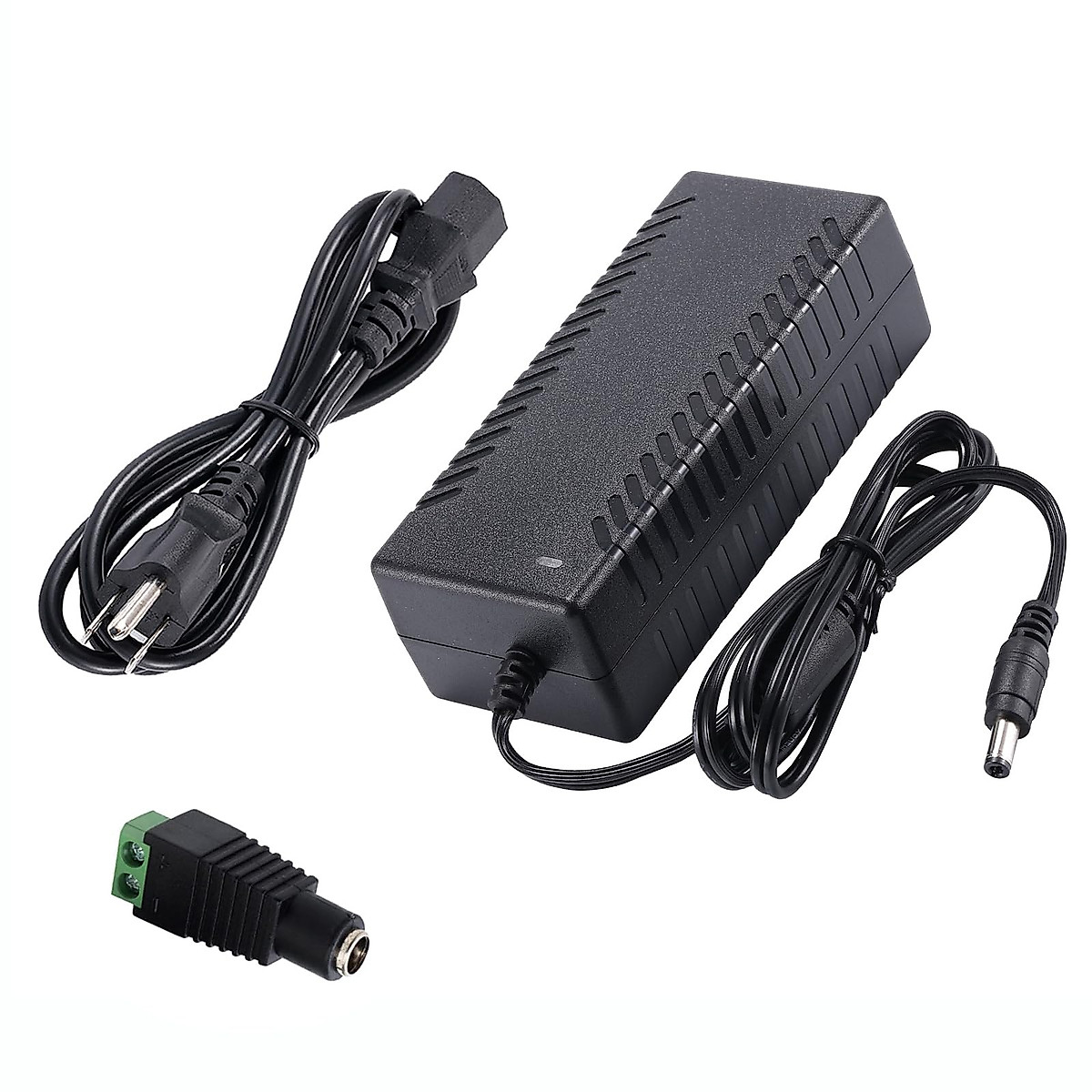 COOLM 12V 8A Power Supply Adapter AC 110V-240V to DC 12 Volt 8 Amp 96W Transformer LED Driver Replacement 12V 7.5A 7A for LED Light Strip CCTV Camera