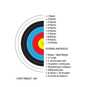 Perfect Strike Archery Targets. Classic OPS No. 005. Archery Paper Targets. Great for practice in the backyard or at the range. (12" x 12") 12 Targets