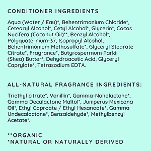 Bubbsi Creamy Coconut Oil Hair Conditioner for Kids, Baby | Light Natural Scent | Won't irritate eyes | Organic Coconut Oil + Shea | Sulfate-free | Curly or Dry Hair (Refillable Bottle, 8oz)