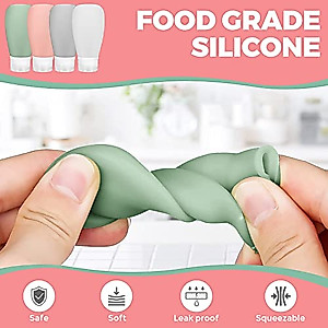 14 Pack Travel Bottles Set for Toiletries ,3oz Leak Proof Travel Size Toiletries,Squeeze Bottles for Shampoo Body Wash Lotion,Travel Accessories Kits for Hotel Gym Travelling Bathroom