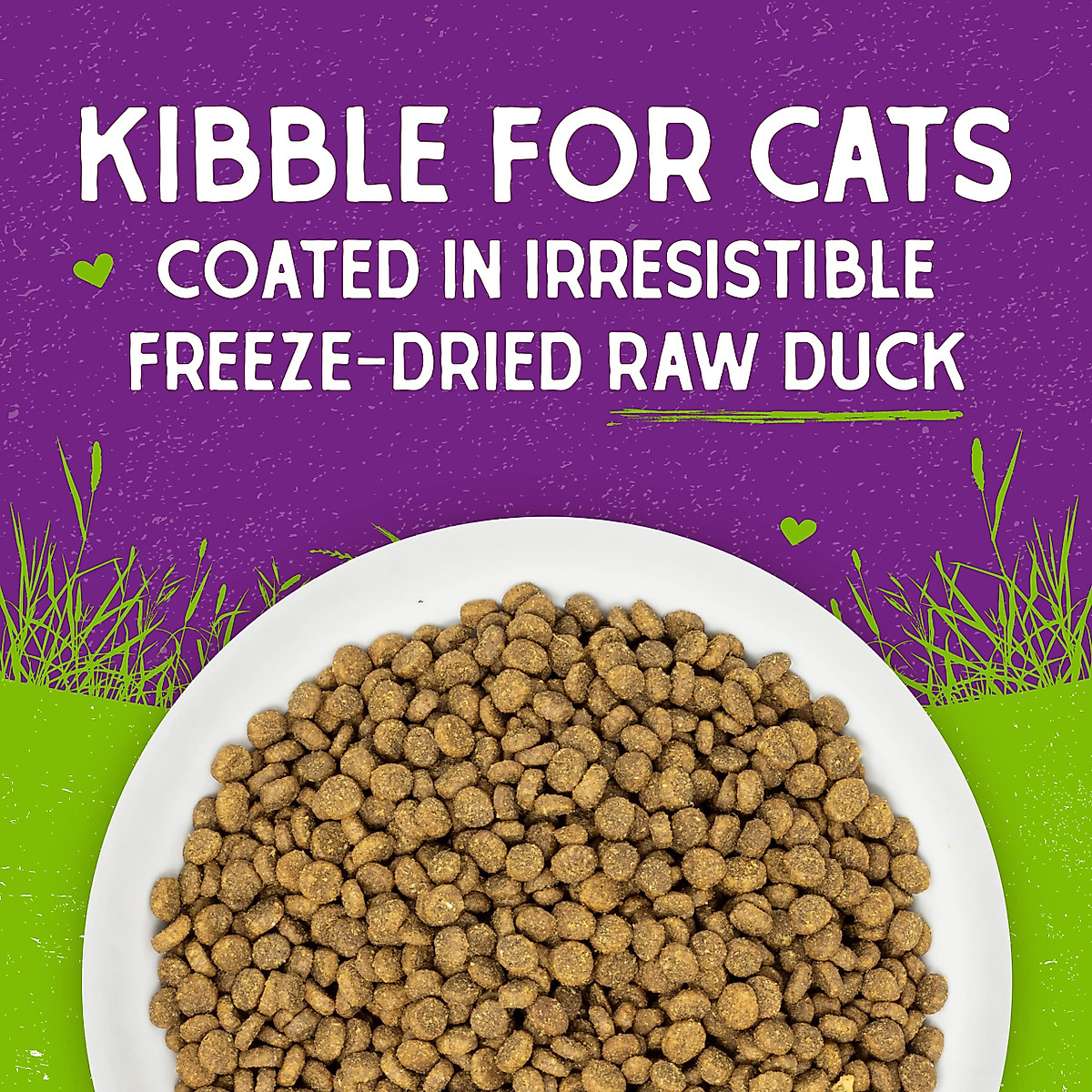 Stella & Chewy's Raw Coated Premium Kibble Cat Food – Grain Free, Protein Rich Meals – Cage-Free Duck Recipe – 5 lb. Bag