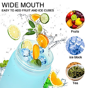 Sports Air Water Bottle, 650ML Fruit Fragrance Water Bottle with 14 Air Flavour Pods, 0% Sugar Water Cup BPA Free, Sports Water Cup Suitable for Gym and Outdoor Sports (Gradient Blue + 14 Pods)