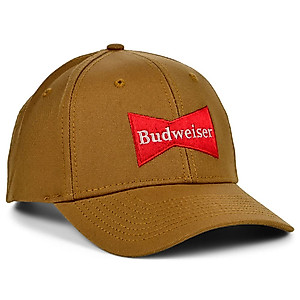 Canvas Adjustable Snapback Hat Brown, One Size