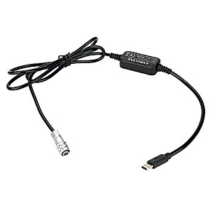 ANDYCINE 12V USB PD Power Pipe for BMPCC Blackmagic Pocket Cinema Camera 4K & 6k&6K Pro USBC PD Power Cable, Power Your Camera from Any USB-C PD Device