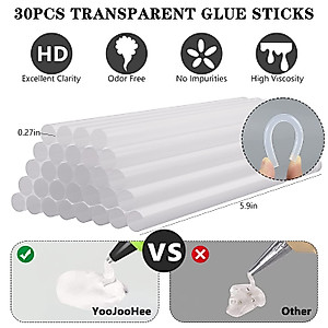 Cordless Hot Glue Gun, Glue Gun Cordless & Rechargeable, Cordless Gun Glue, USB Glue Gun with 30 Glue Gun Sticks & Battery Operated & Charger Glue Guns Kit for Crafts DIY Arts Home Repairs