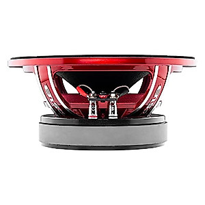 DS18 PRO-EXL84 Loudspeaker - 8", Midrange, Red Aluminum Basket, 800W Max, 400W RMS, 4 Ohms, Ferrite Magnet - for The People Who Live and Breathe Car Audio (1 Speaker)