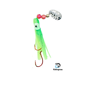 KOKOPROS Kokanee Fishing Hoochies - 10 Pack