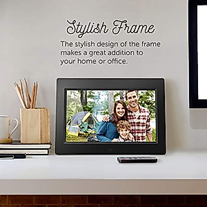 Aluratek 10" LCD Digital Photo Frame w/4GB Built-In Mem & USB SD/SDHC Support (ADMPF310F) Black