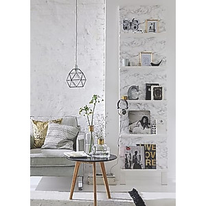 d-c-fix 346-0306 Decorative Self-Adhesive Film, Grey Marble, 17" x 78" Roll