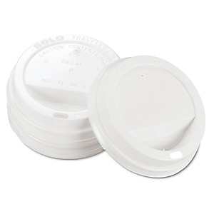 SOLO TLP316-0007 White Traveler Plastic Lid - for SOLO Paper Hot Cups (Case of 1000)