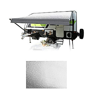 Hitorhike RV Awning Fabric Replacement Standard Grade Premium Vinyl (13'(Fabric 12'2"), Gray Fade)