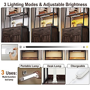 AOGLLATI Bookshelf and Bookcase, Bookshelf Organizer with 5-Tier Storage Rack, Industrial Wood Bookcase, Rustic Free Standing Bookshelves Metal Frame Display Rack for Living Room, Bedroom, Home Office
