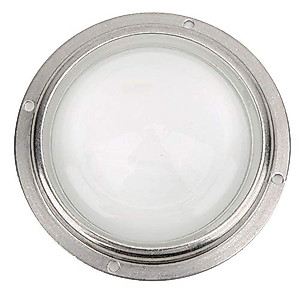 Condenser Lens LED Lens Optical Glass 100mm/3.94in Beam Angle 60° Aspheric Waterproof Rubber Circle with Fixed Bracket for 20-200W LED
