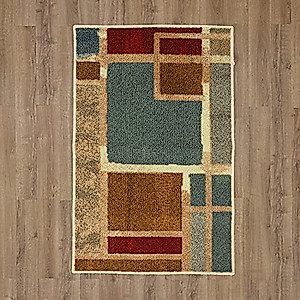 Mohawk Home Soho Regnar Geometric Squares Accent Area Rug, 1'6"x2'6", Multi