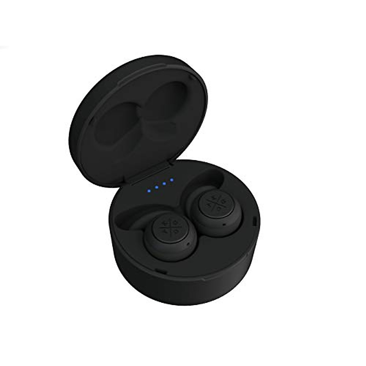 Kygo Life E7/900 | Bluetooth Earbuds with Charging Case, IPX7 Waterproof Rating, Built-in Microphone, Autopairing with Comply Foam Tips (Black)