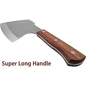 Kitory Super Heavy Duty Meat Cleaver 6" K5 + Viking Knife Butcher Boning Knife, Full Tang Multipurpose Man Sharp Kitchen Chef Knife HB02