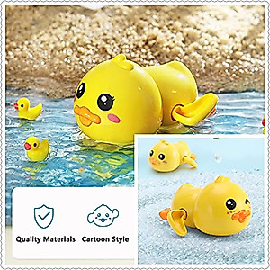 Bath Toy,Cute Animal Clockwork Bathtub Swimming Pool Toy,Baby Bath Toys for Toddlers 1-3, Boys & Girls Water Bath Toy Set,5 Pack