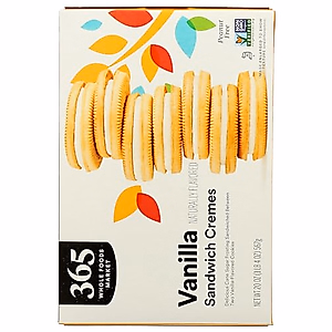 365 by Whole Foods Market, Vanilla Sandwich Creme Cookies, 20 Ounce
