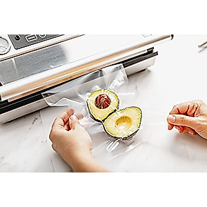 Avid Armor Vacuum Sealer Bags Rolls 4 Pack 11" x 25' Rolls for Foodsaver, Seal a Meal Vacuum Sealer Machines BPA Free Heavy Duty for Sous Vide or Meal Prep Fits Inside Storage Compartment Total 100 Feet Length