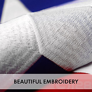 G128 Texas State Flag | 3x5 Ft | StormFlyer Series Embroidered 220GSM Spun Polyester | Embroidered Design, Indoor/Outdoor, Brass Grommets, Heavy Duty, All Weather