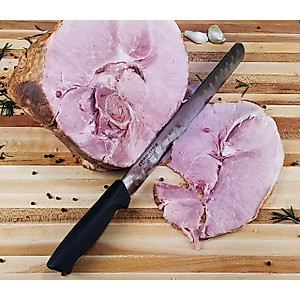 Ergo Chef Prodigy Series Cutlery 12-Inch Slicer Brisket slicing knife Turkey Carving Knife with Hollow Grounds and Edge Guard