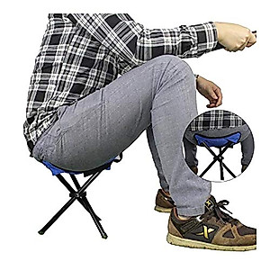 TRENTSNOOK Exquisite Camping Stool Pop Up Chair Portable Lightweight Folding Camping Hiking Stool Tripod Chair Seat for Fishing Festival Picnic BBQ Beach