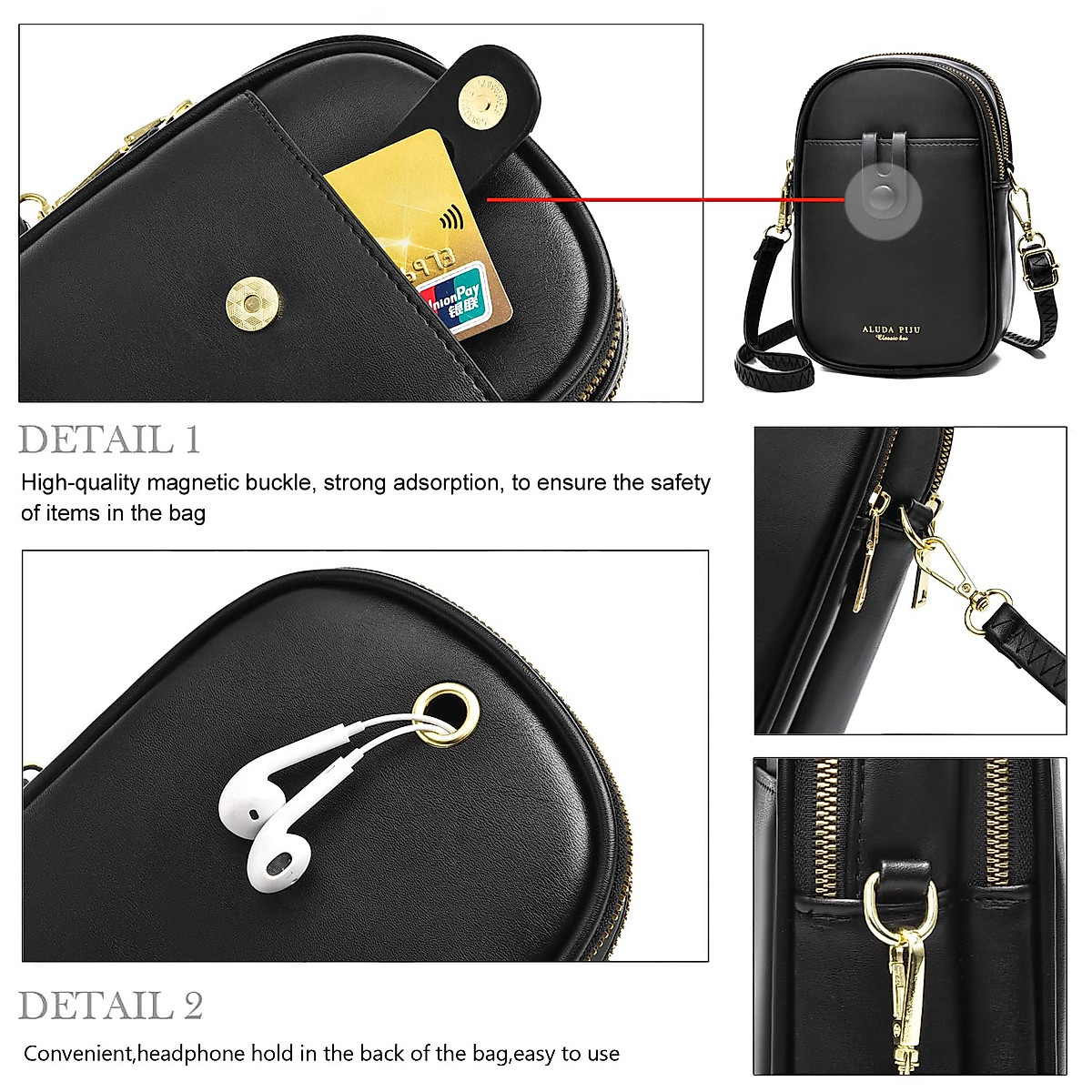 SiMYEER Women Crossbody Bags Small Cell Phone Wallet Purse and Handbag Ladies Messenger Shoulder Bag