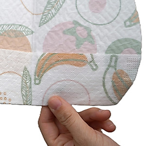 SUNVENO Disposable Bibs, Cute Baby Bib Waterproof for Toddlers with Adjustable Fastener, Individual Packaged, 60 Pieces