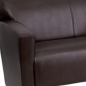 Flash Furniture HERCULES Majesty Series Brown LeatherSoft Loveseat
