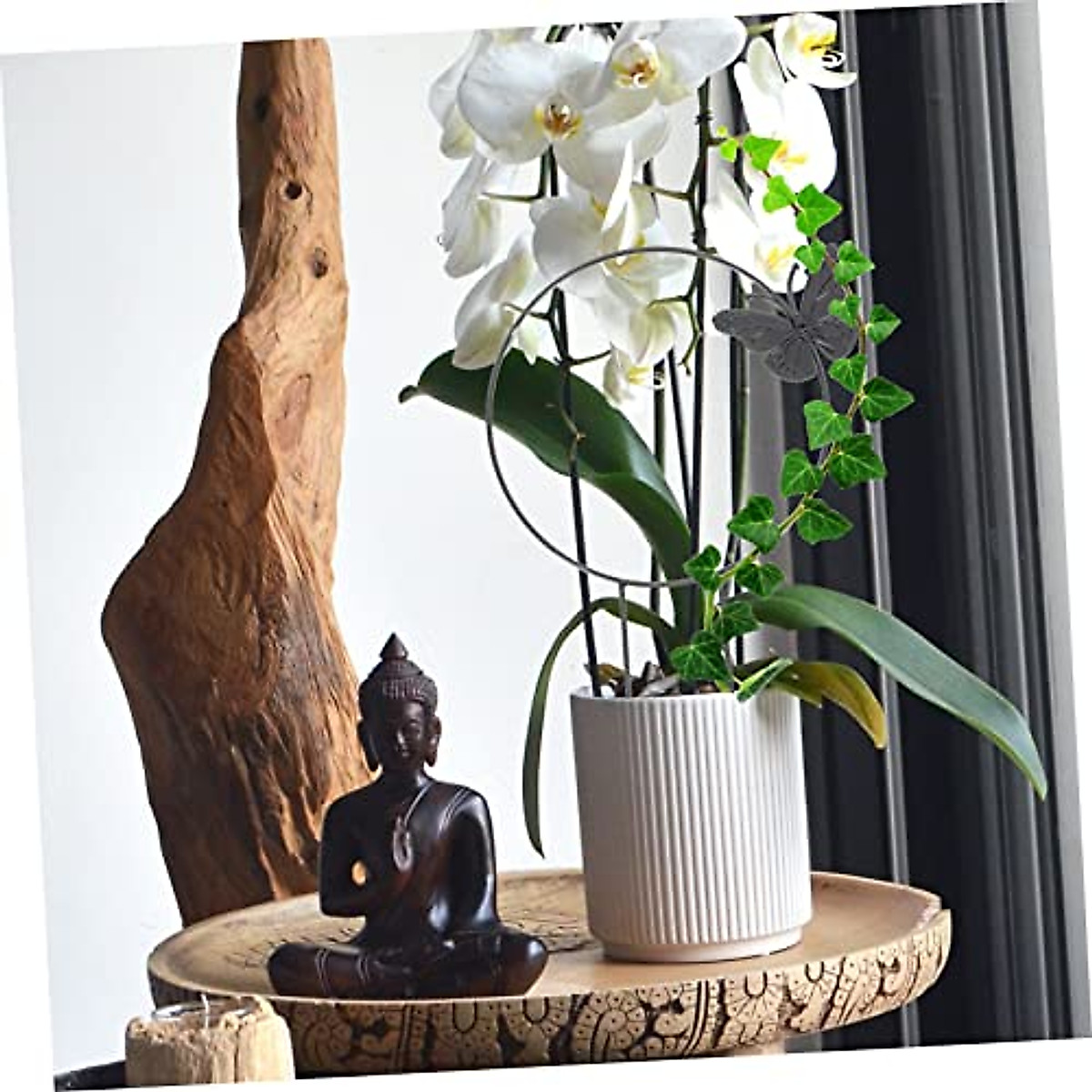 GANAZONO 2pcs Plant Climbing Frame Mini Roses Trumpet Stand Small Plant Metal Trellis Plant Support Garden Obelisk Support Plant Climbing Stand Iron Plant Climbing Stand Supporting Rack