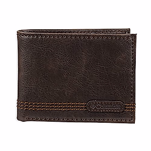 Columbia Men's Leather Extra Capacity Slimfold Wallet