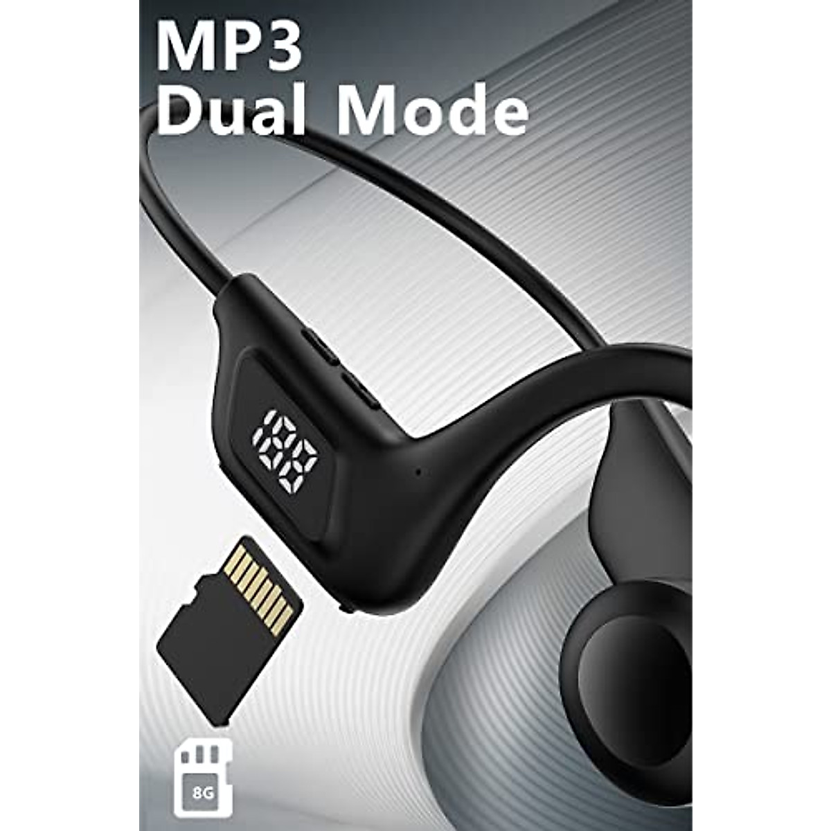 Pink Open Ear Headphones Wireless Bluetooth Air Conduction Earbuds for Running Workout Cycling Over The Ear Headphones Waterproof IPX5 Earphones for iPhone Android Gym Ear Phones Built-in Mic